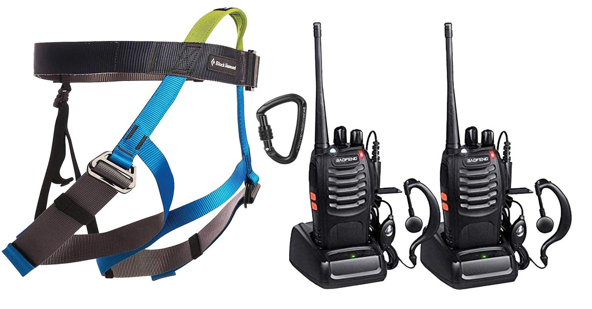 Rope & Harness Ground Belay Kit w/Comm – CLAIM-A-NATOR